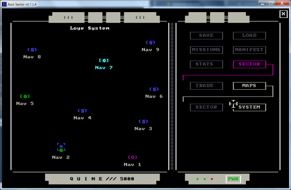 Roguelike Roulette [Spin 1, Slot 3a]: Ascii Sector | deninet.com